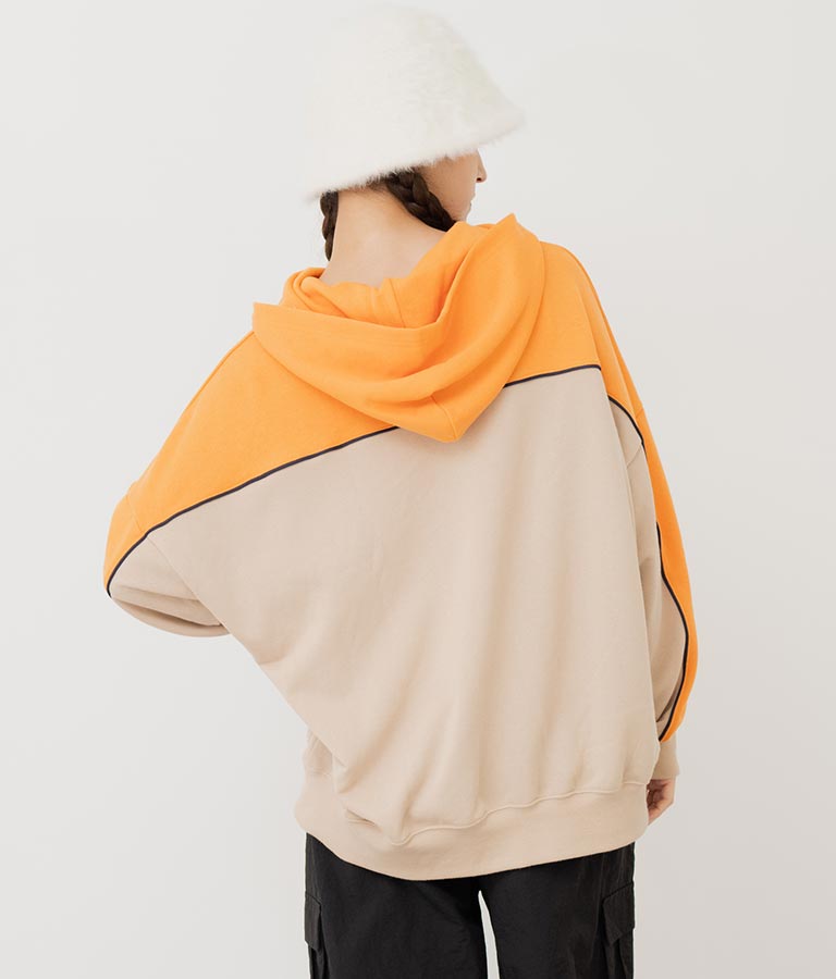 配色パイピング裏毛フーディー【親子お揃い】(トップス/スウェット・トレーナー) | ANAP | レディースファッション通販ANAPオンライン