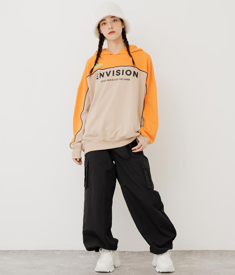 配色パイピング裏毛フーディー【親子お揃い】(トップス/スウェット・トレーナー) | ANAP | レディースファッション通販ANAPオンライン