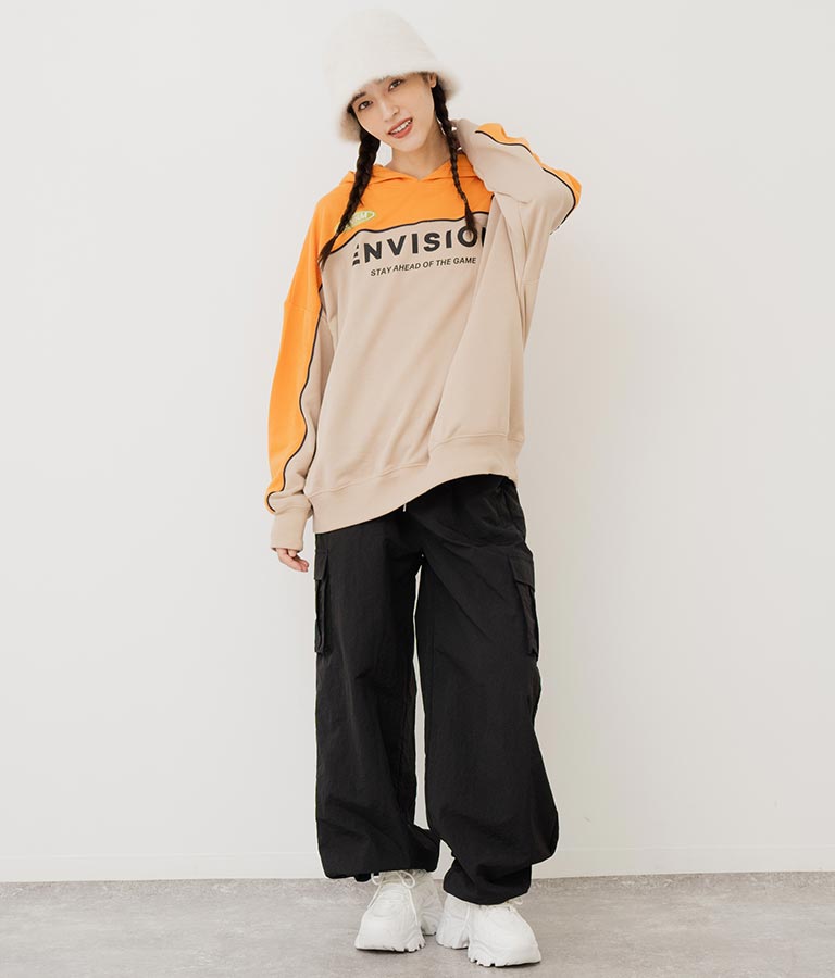 配色パイピング裏毛フーディー【親子お揃い】(トップス/スウェット・トレーナー) | ANAP | レディースファッション通販ANAPオンライン