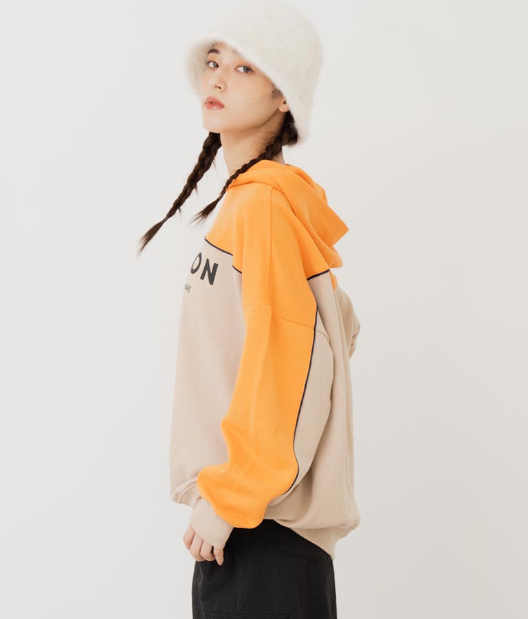 配色パイピング裏毛フーディー【親子お揃い】(トップス/スウェット・トレーナー) | ANAP | レディースファッション通販ANAPオンライン