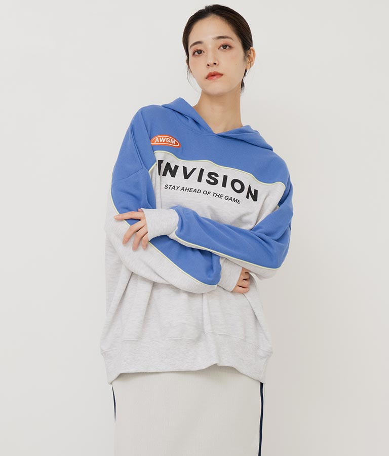 配色パイピング裏毛フーディー【親子お揃い】(トップス/スウェット・トレーナー) | ANAP | レディースファッション通販ANAPオンライン