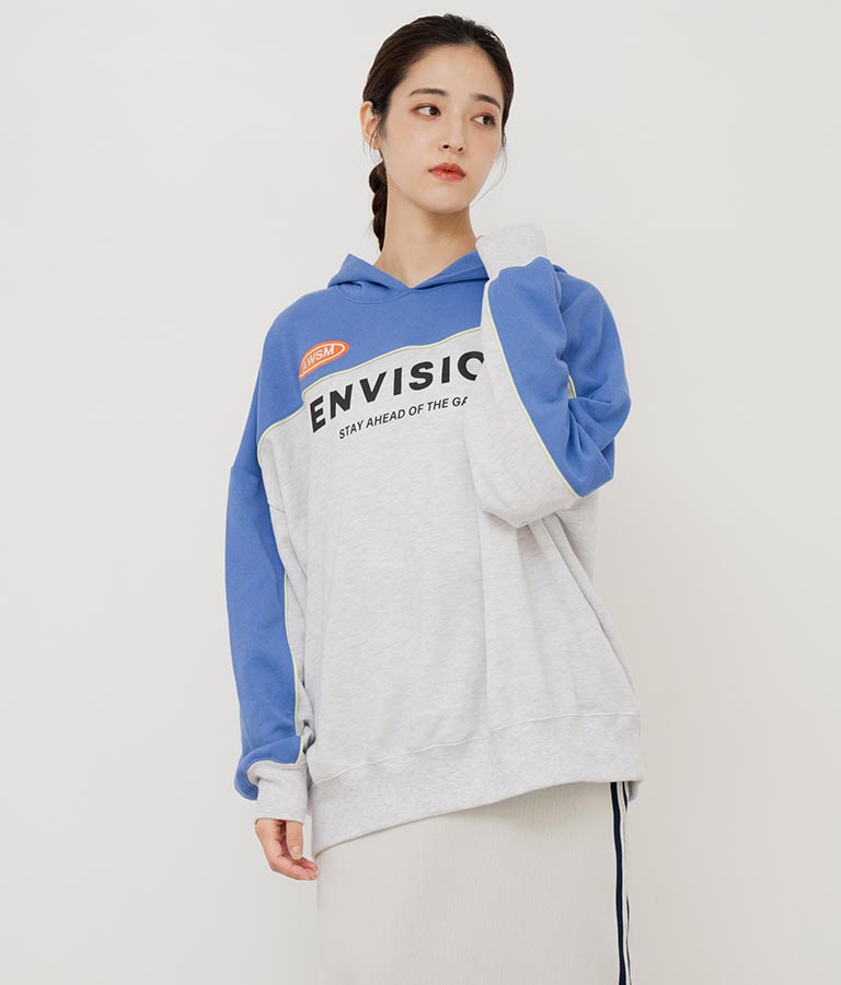 配色パイピング裏毛フーディー【親子お揃い】(トップス/スウェット・トレーナー) | ANAP | レディースファッション通販ANAPオンライン