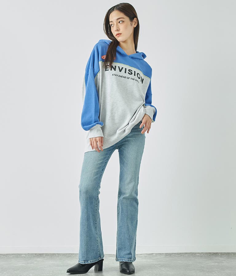 配色パイピング裏毛フーディー【親子お揃い】(トップス/スウェット・トレーナー) | ANAP | レディースファッション通販ANAPオンライン