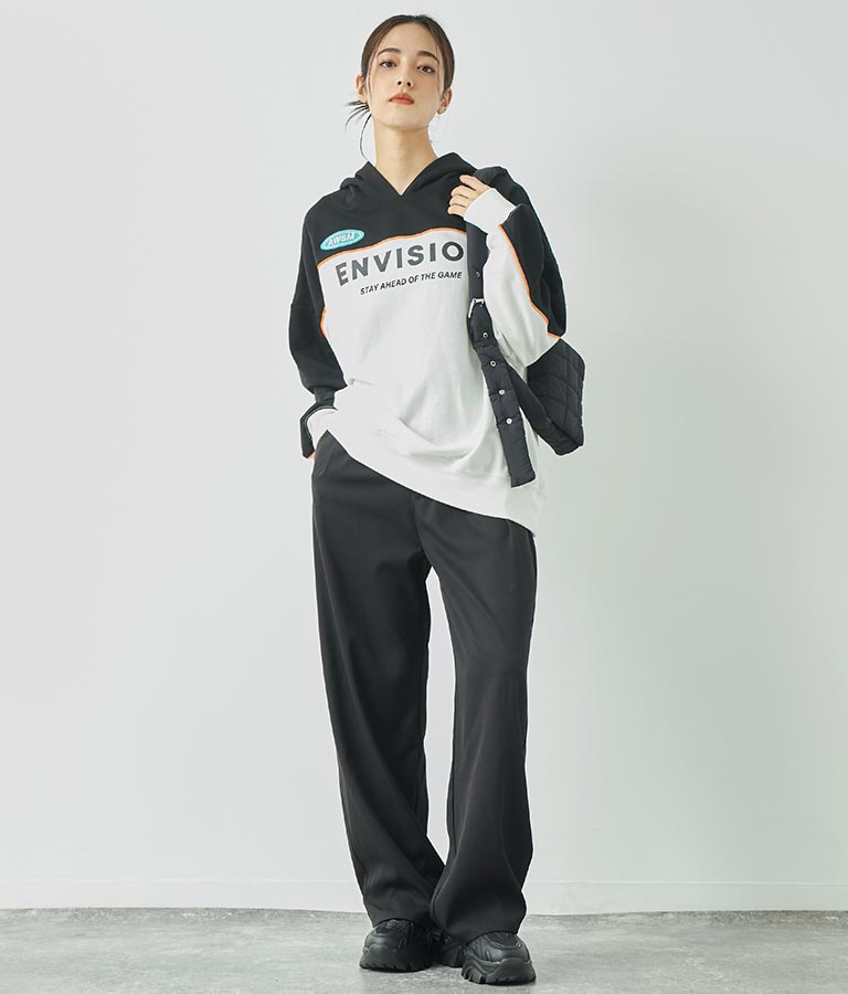 配色パイピング裏毛フーディー【親子お揃い】(トップス/スウェット・トレーナー) | ANAP | レディースファッション通販ANAPオンライン