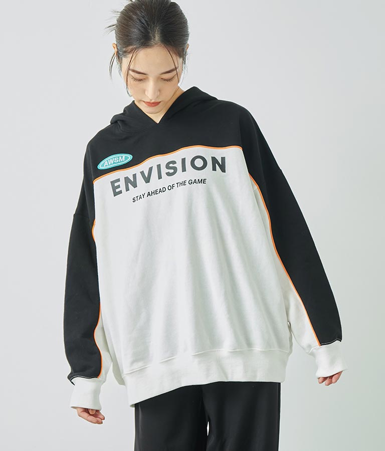 配色パイピング裏毛フーディー【親子お揃い】(トップス/スウェット・トレーナー) | ANAP | レディースファッション通販ANAPオンライン