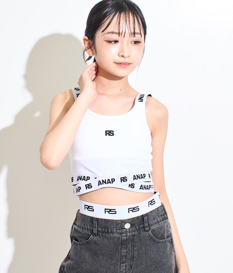 R+S【リラスポ】クロス ブラトップ (吸水速乾加工)(トップス/ブラ・チューブ・ベアトップ) | ANAP GiRL | レディースファッション通販ANAPオンライン