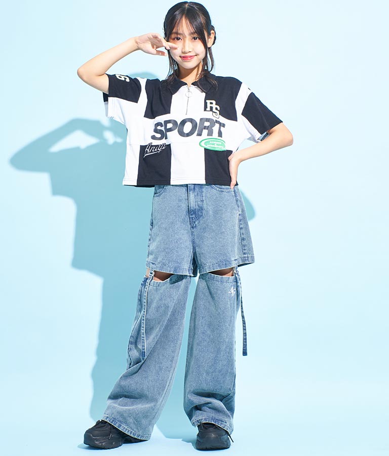 ANAP R+S【 リラスポ 】ハーフジップ ユニフォーム トップス ( ユニセックス アイテム、吸水速乾加工)(トップス/カットソー ) | ANAP GiRL | レディースファッション ...