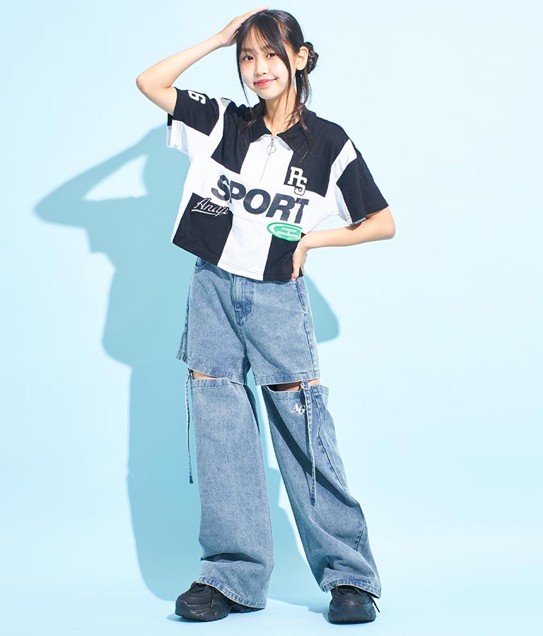 ANAP R+S【 リラスポ 】ハーフジップ ユニフォーム トップス ( ユニセックス アイテム、吸水速乾加工)(トップス/カットソー ) | ANAP GiRL | レディースファッション ...