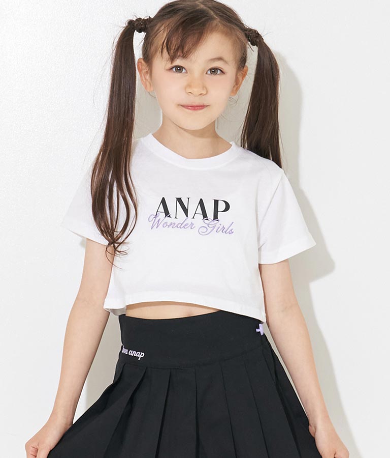 2WAY ボタン デザイン Tシャツ(トップス/Tシャツ) | ANAP KIDS | レディースファッション通販ANAPオンライン
