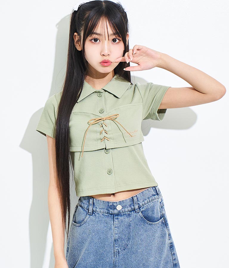 ビスチェ 見え エリ付き トップス(トップス/カットソー ) | ANAP GiRL | レディースファッション通販ANAPオンライン