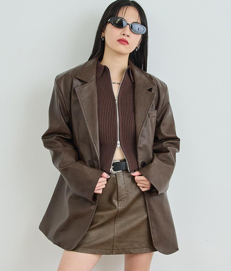 フェイク レザー ミニ スカート(ボトムス・パンツ /スカート) | ANAP | レディースファッション通販ANAPオンライン